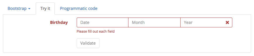 Validating multiple inputs as one - FormValidation Validating multiple inputs as one - FormValidation